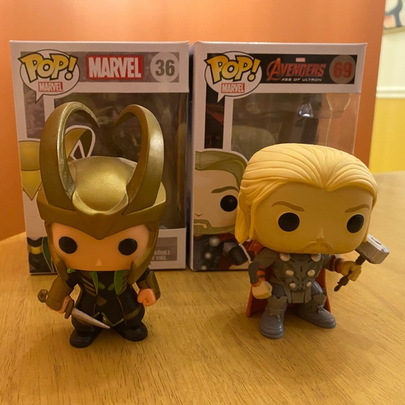 Funko | Toys | Funko Pop Marvel Thor And Loki Bobblehead Set | Poshmark